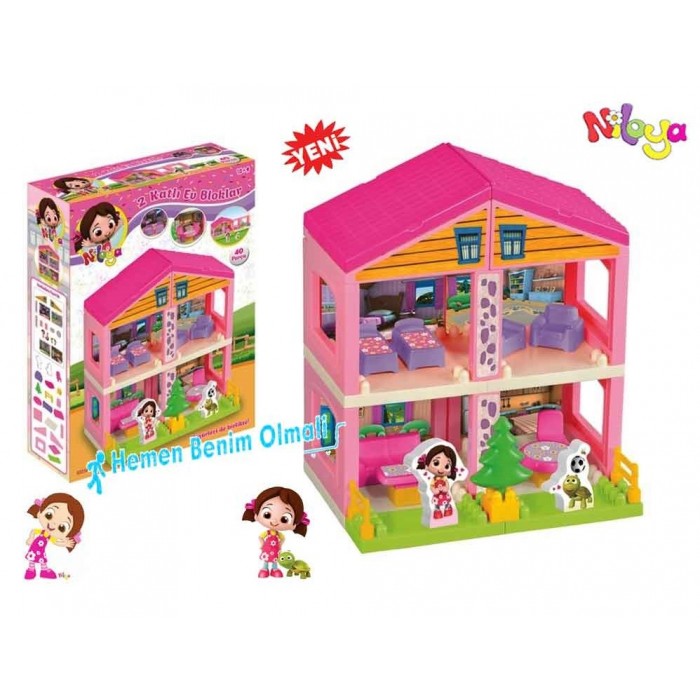 Niloya Lego Evi 2 Katlı Blokları 42 Parça Blok Set Lisanslı oyuncak ...