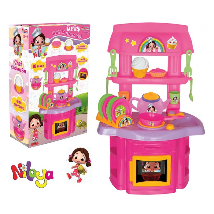 Niloya 16 Parça Tezgahlı Şef Mutfak Seti