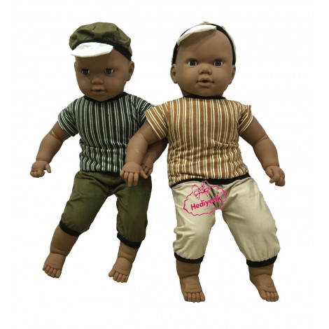 Oyuncak Zenci Kel Bebek Dolgu Gövdeli 60 cm Çeşitleri En Ucuzu Fiyata ...