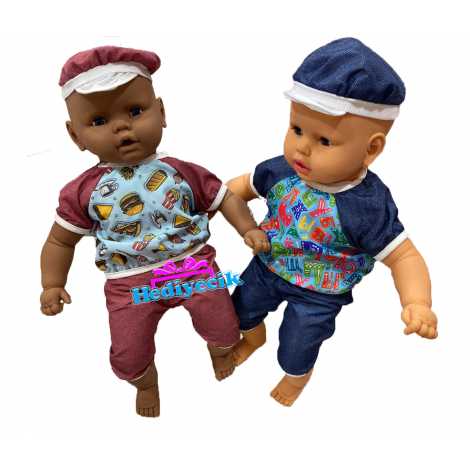 Oyuncak Zenci Kel Bebek Dolgu Gövdeli 60 cm Çeşitleri En Ucuzu Fiyata ...