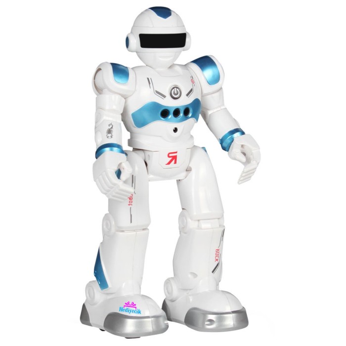 Rc Uzaktan Kumandalı Şarjlı Akıllı Yapay Zeka Robot 28 Cm Mavi