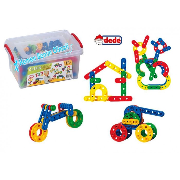 Dede Click Clack Box - 96 Parça Eğitici Oyuncak Lego Oyun Seti ...
